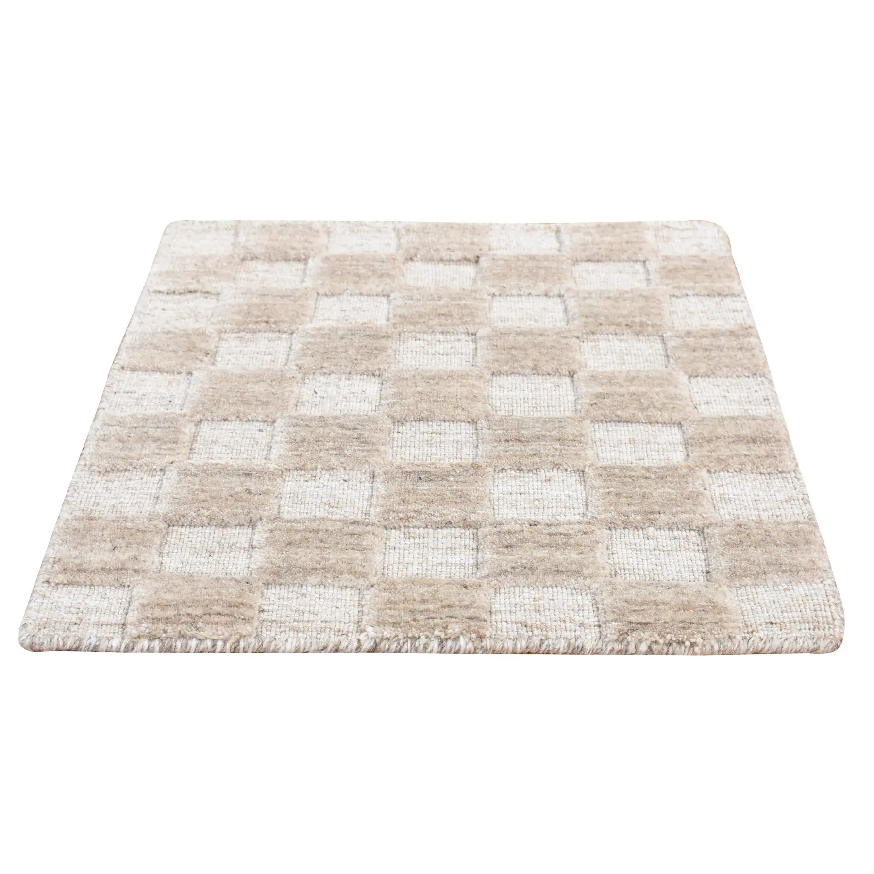Timberwolf Gray, 100% Textured Wool, Hand Loomed, Thick and Soft ...