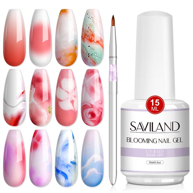 Saviland 15ml Blooming Gel for Nails Creates Marble Effect with UV/LED ...