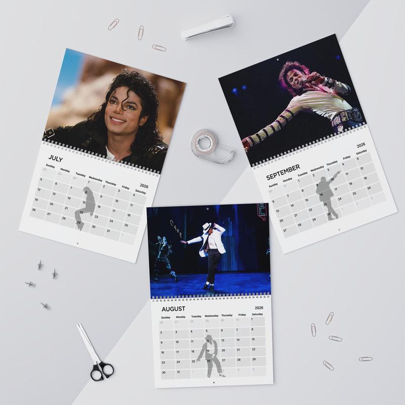 Michael Jackson 2026 Wall Calendar, King of Pop MJ Calendar 2026, Music ...