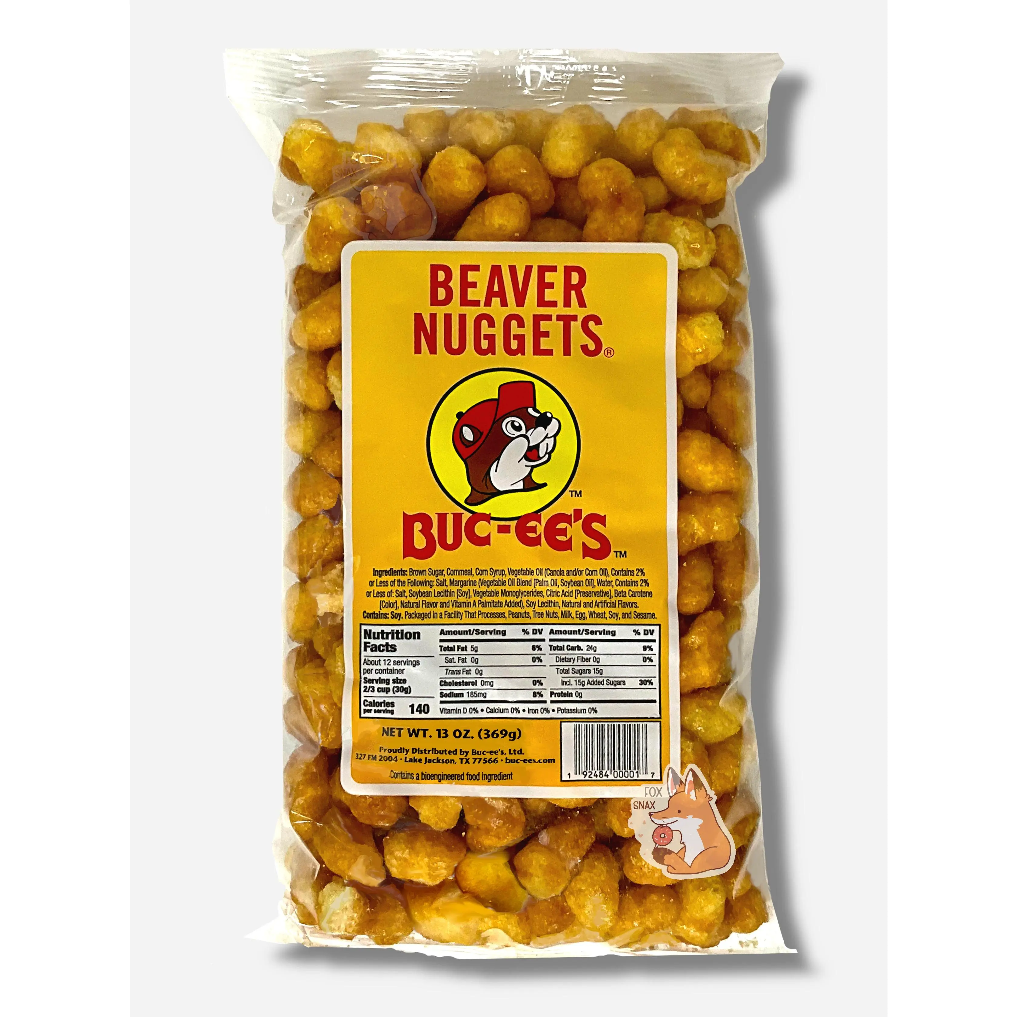 Buc-ee's Beaver Nuggets 13 oz Caramel Puffs Snack with Premium ...
