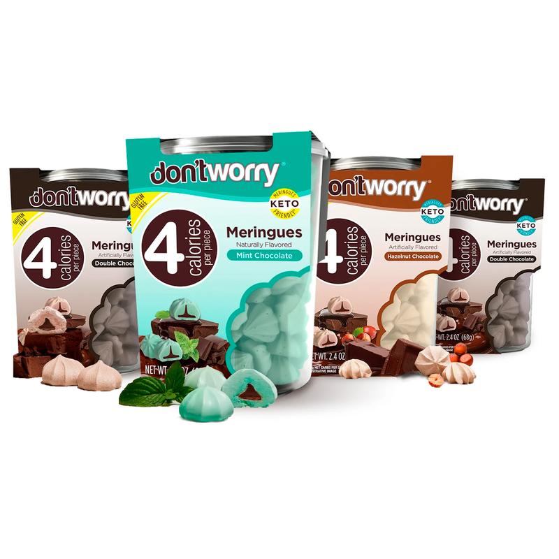 Meringues 4-Pack | Mint, Hazelnut & Double Chocolate | Just - TikTok Shop