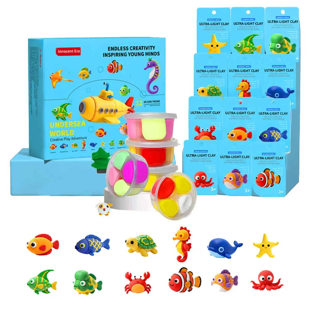 Air Dry Clay Kit - Ocean Theme, Modeling Clay for Kids, DIY Model Magic ...