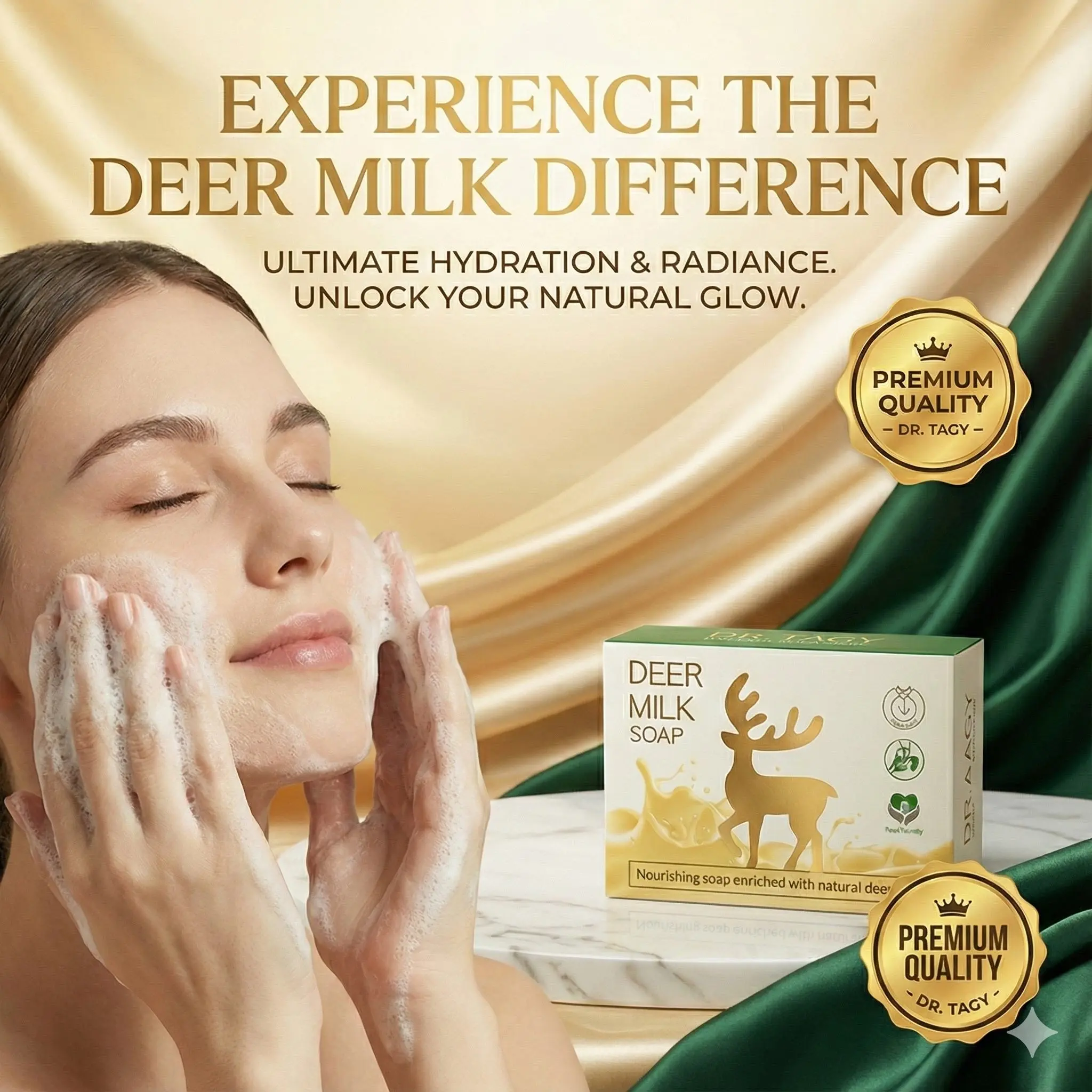Deer Milk Soap by DR TAGY – Natural Brightening & Moisturizing Luxury ...