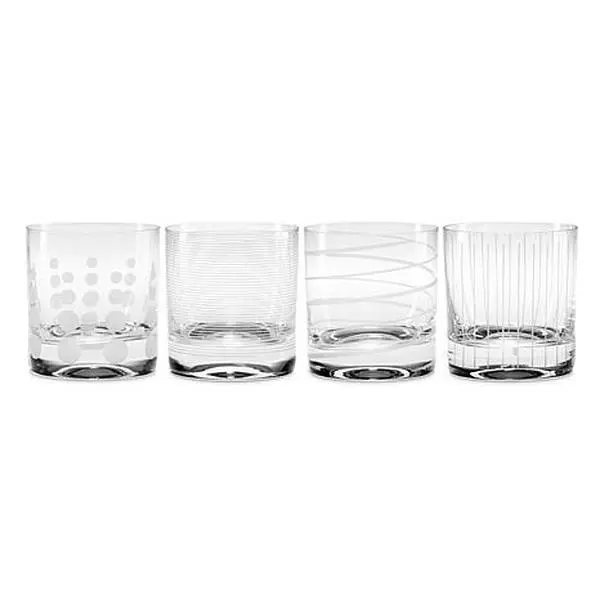 Mikasa Cheers Double Old Fashioned Glass Set of 4 - TikTok Shop