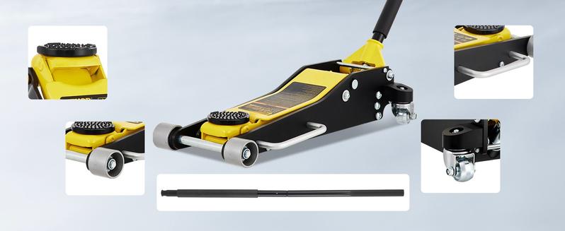 3 Ton Low Profile , Aluminum and Steel Racing Floor Jack with Dual ...