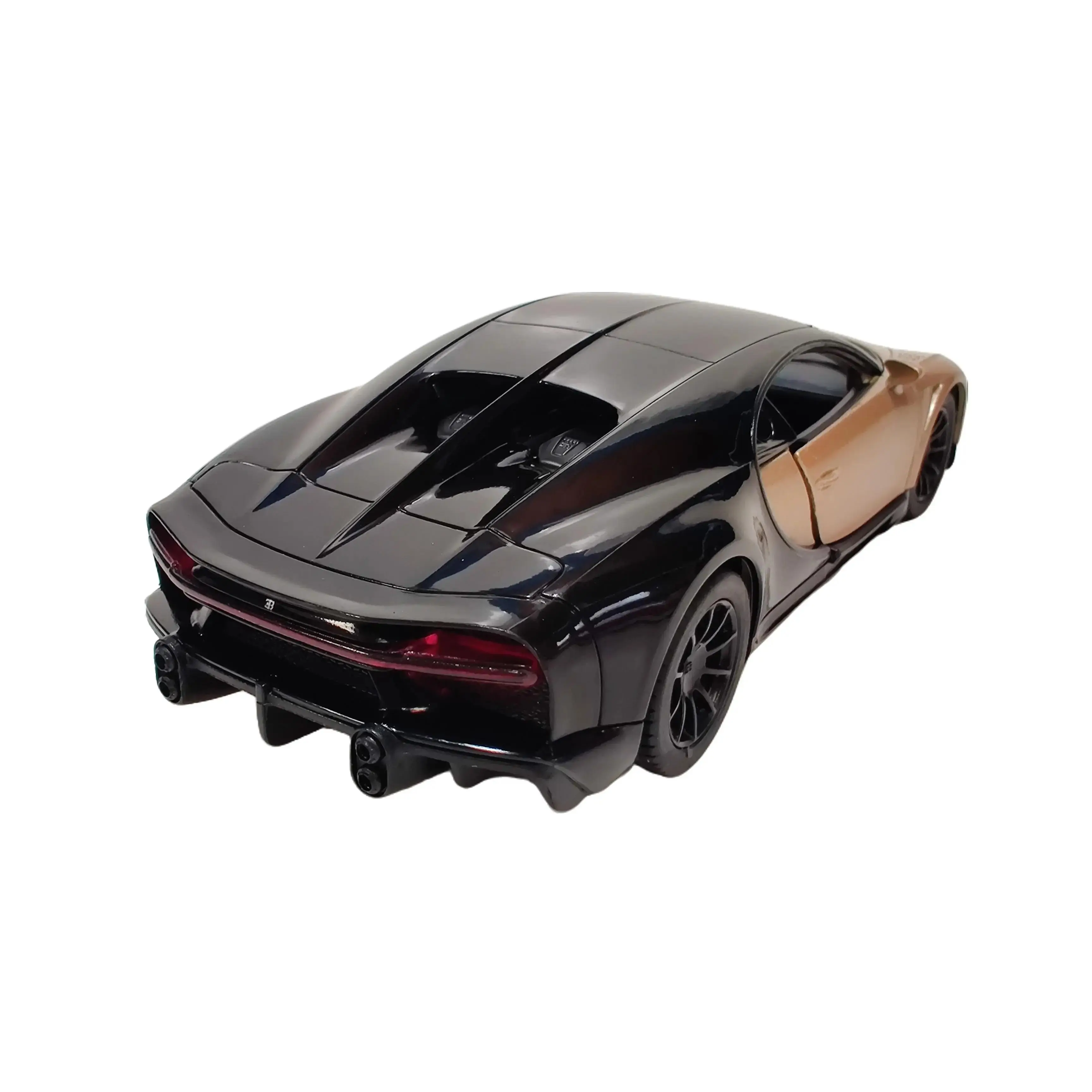 KINSMART 1:36 Scale BUGATTI CHIRON SUPERSPORT Diecast Car Gold/Black ...