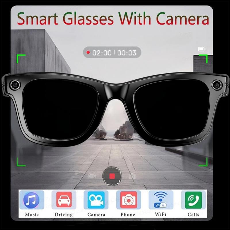 NEW Smart Glasses 4K HD 8MP Smart Glasses AI GPT Al Q&A Camera BT&WIFI ...