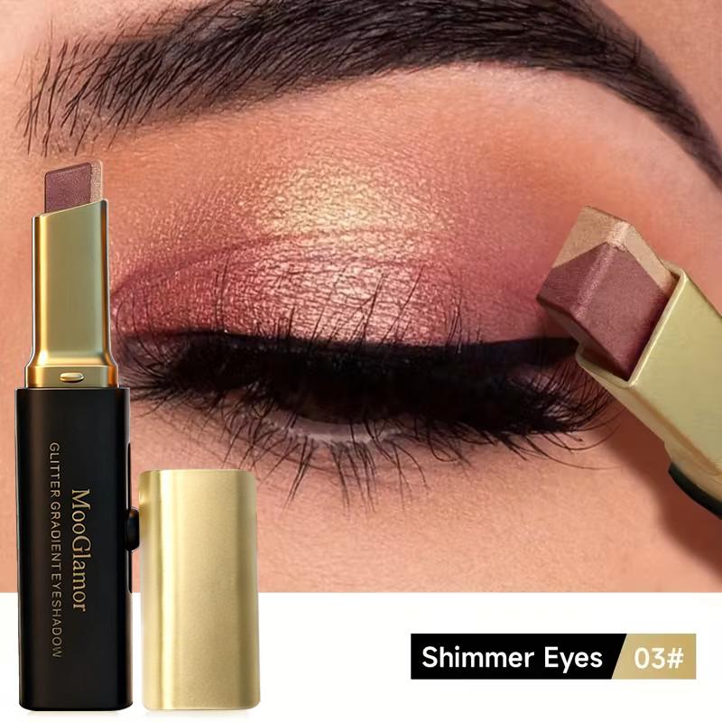 MooGlamor Matte Two Color Eyeshadow Stick Set Long Lasting Makeup ...