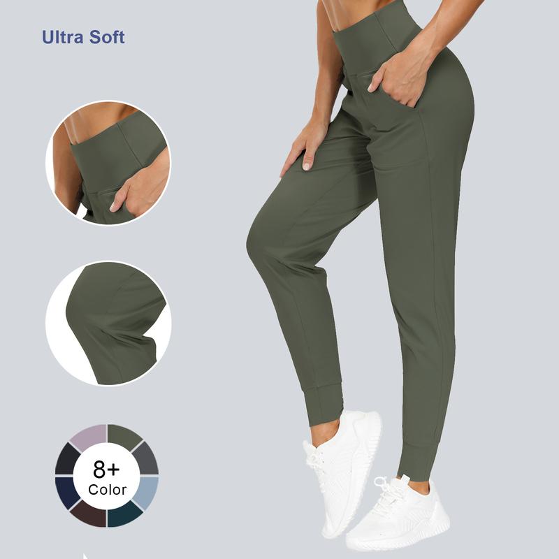 THE GYM PEOPLE Joggers for Women Lightweight Athletic Leggings Tapered ...