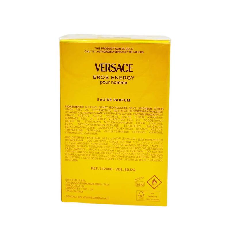 Versace Eros Energy Pour Homme Eau De Parfum – Citrus Aromatic Men's ...