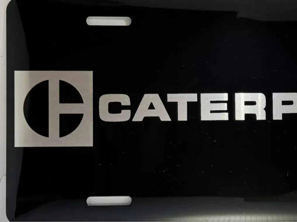 CATERPILLAR License Plate Black Aluminum Plate - TikTok Shop