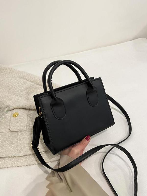 Minimalist Trendy Texture Zipper Small Compact Square Bag, Personalized ...