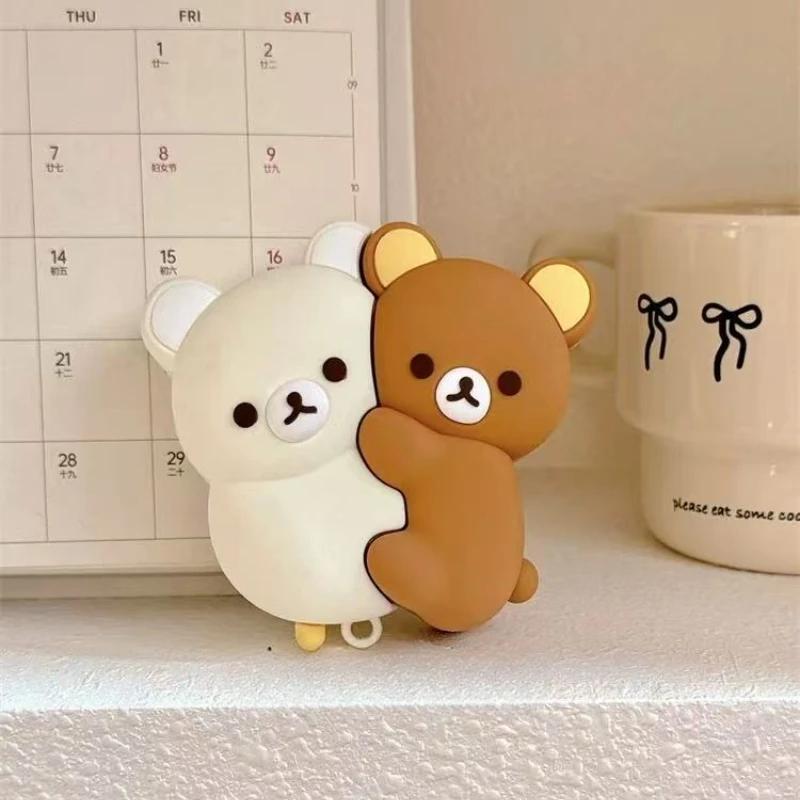 MINISO 3D Rilakkuma Hug Bear Earphone Case for Airpods 4 3 2 1 Pro Pro2 ...