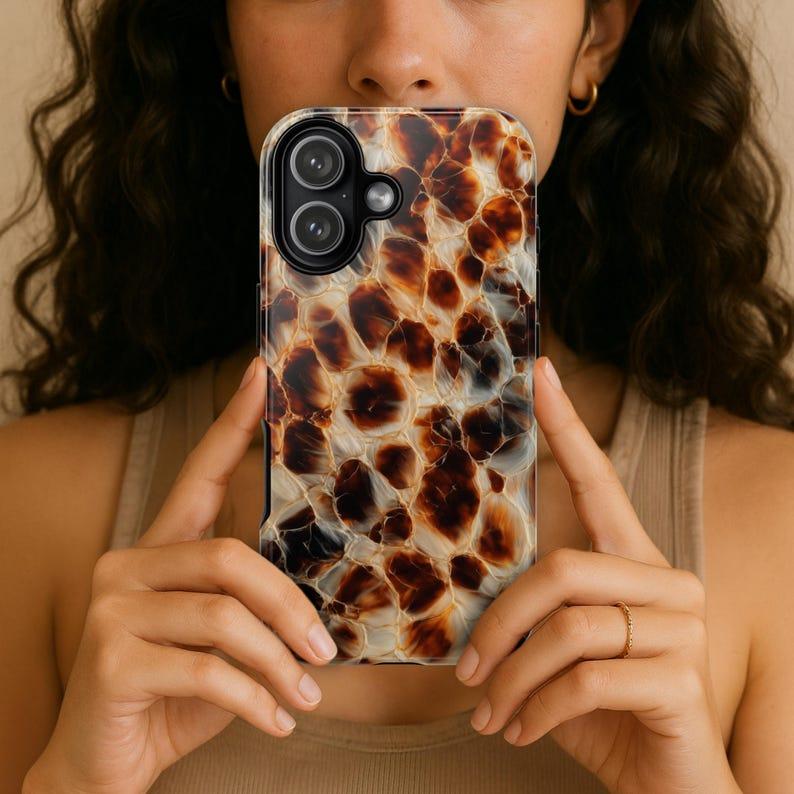 Tortoise Shell Animal Print iPhone Case, Tortoiseshell Art Tough Phone ...