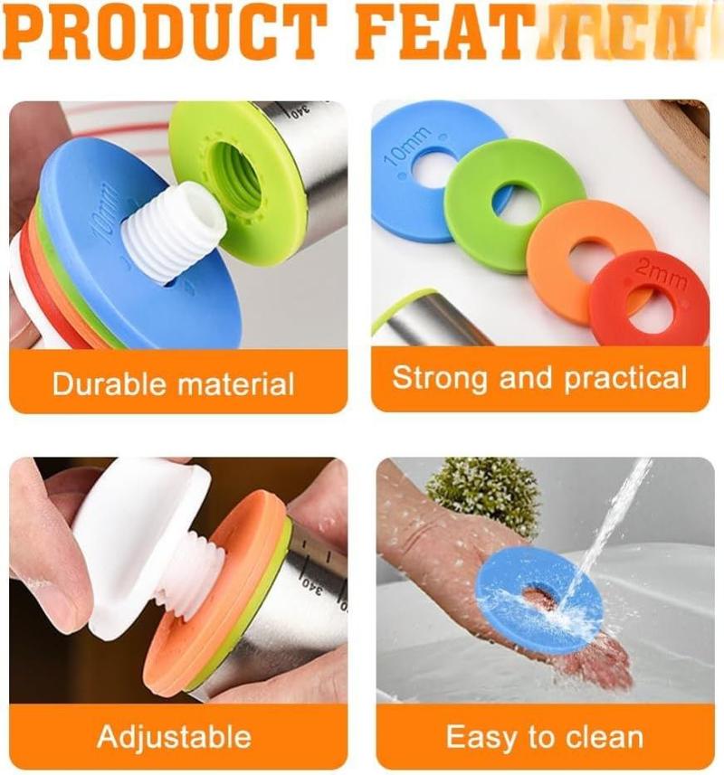 8 pcs Rolling Pin Guide Ring Spacer Bands Set - 2/3/6/10mm ...