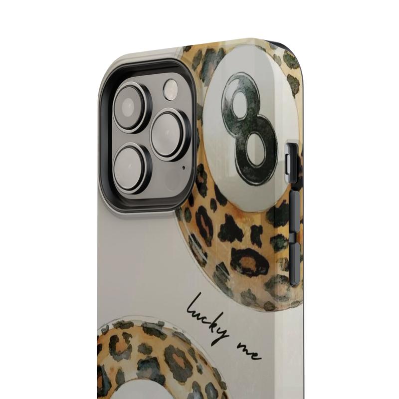 Vintage Leopard 8 Ball Phone Case | Lucky Me Manifestation Phone Cover ...