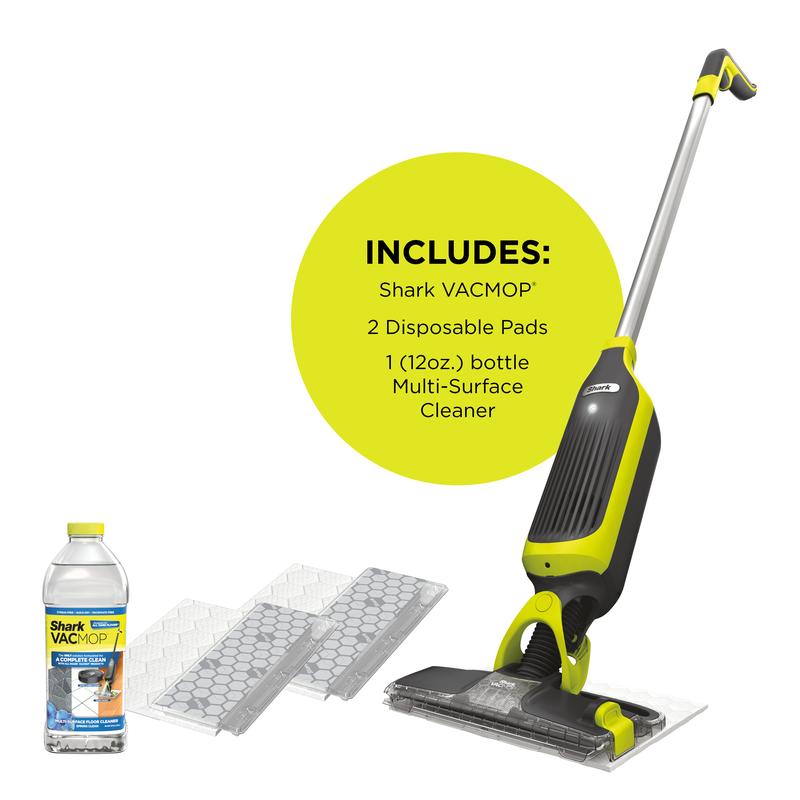 Shark VACMOP Pro Cordless Hard Floor Vacuum Mop VM180 with 4 Disposable ...