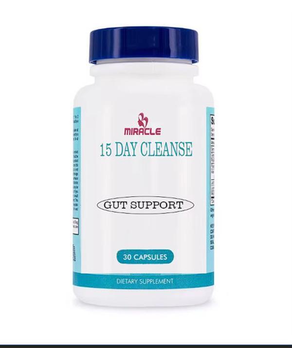 Miracle 15 Day Gut Cleanse Capsules - 30 Edible Detox Capsules for ...