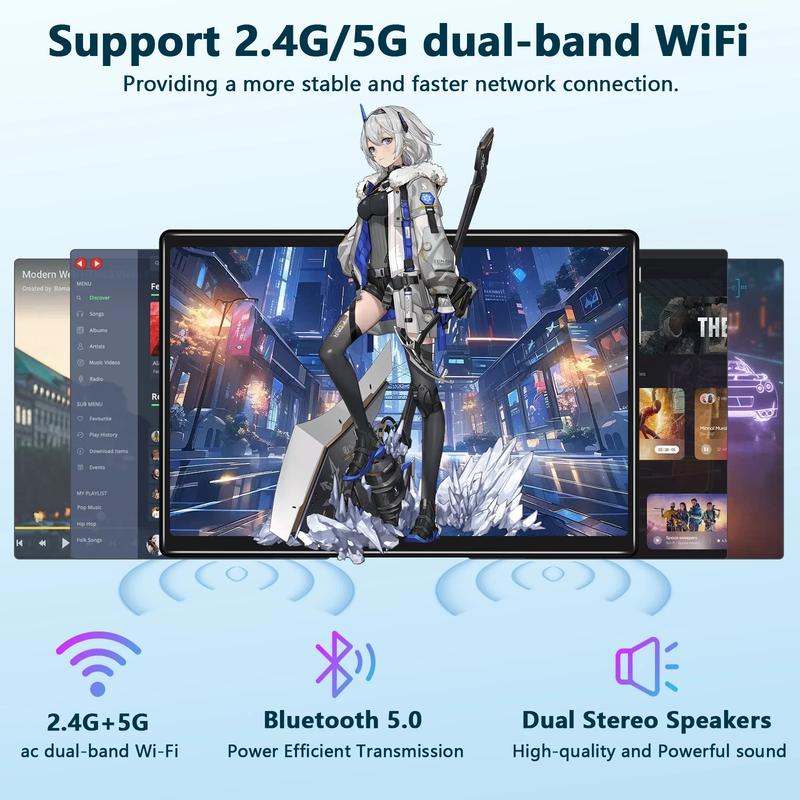 Tablet 2025 Newest Android 14 Tablet, 10 Inch Tablet,5G Wi-Fi Tablet ...