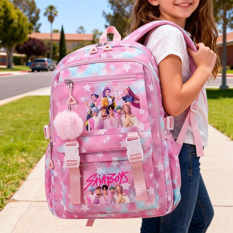 1pc Backpack solid color women's backpack kpop witch hunting group star ...