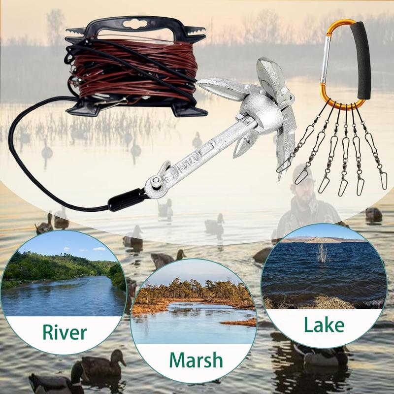 Waterfowl Hunting Jerk Rig For Duck Decoys, Jerk String Decoy Rig With ...