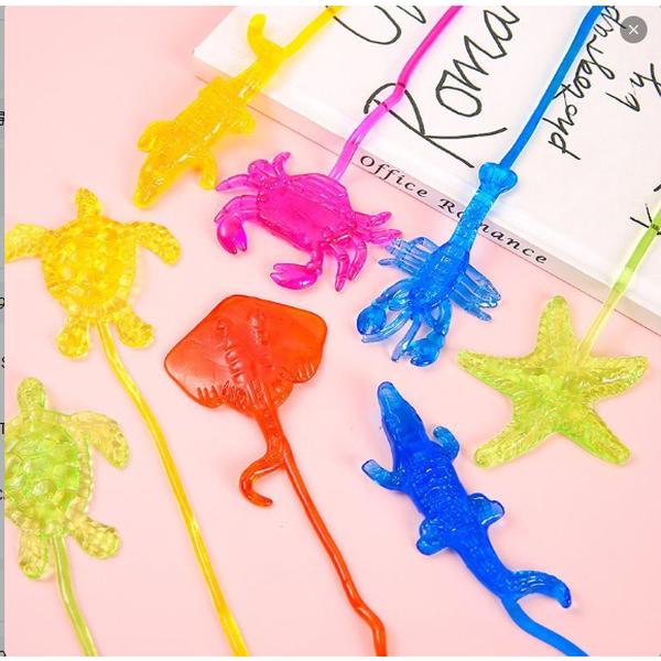 Gift giveawayPrank Toy Nostalgic Kids Toy Sticky Ocean Animals Climbing ...