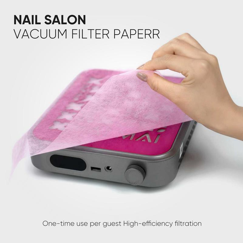 HALMAI 200 Sheets Nail Dust Collector Filter Paper, Disposable Nail ...