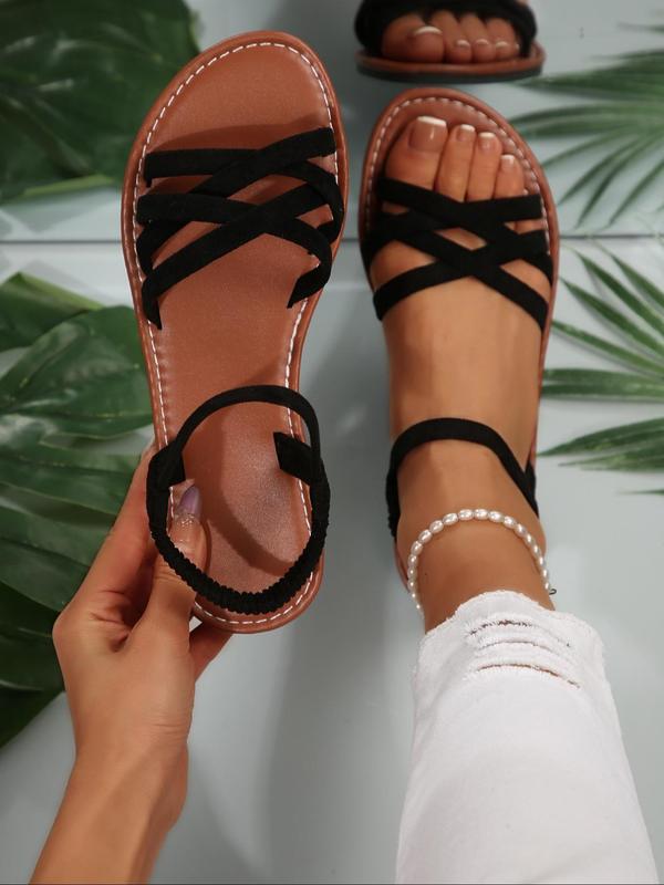 Women's Fashionable Plain Color Slingback Sandals, Trending Shoes ...