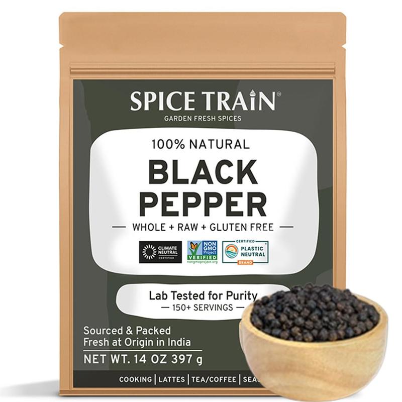 SPICE TRAIN Black Pepper Whole (397g/14oz) Gluten Free, Vegan, - TikTok ...