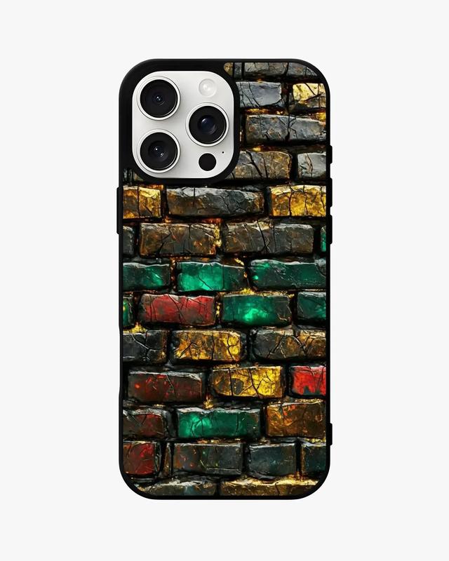 Colorful Brick Wall Aluminum Back Phone Case - Glossy Designer Back ...