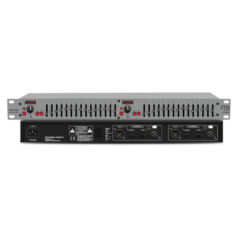 Graphic Equalizer 15-Band Stereo EQ for Home Audio, Dual Channel ...