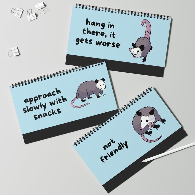Opossums At Work Desk Sign Office Home Decor, Novelty Decor - TikTok Shop