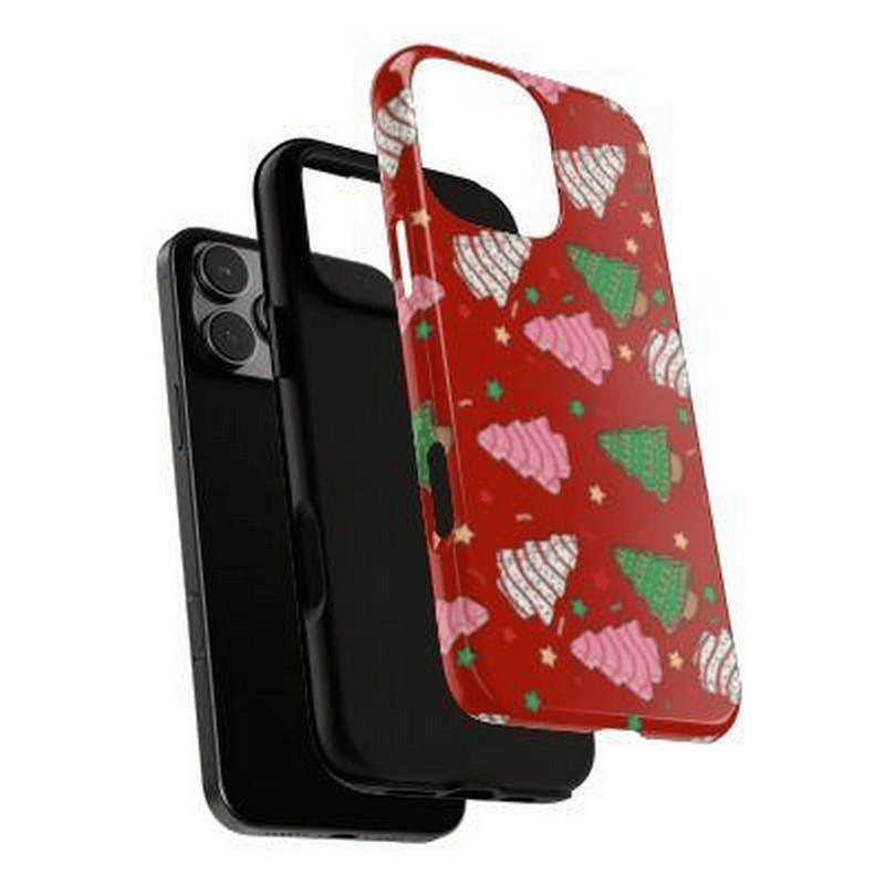 Christmas Tree Snack Cake Phone Case for iPhone 16 Pro Max, 15, 14, 13 ...