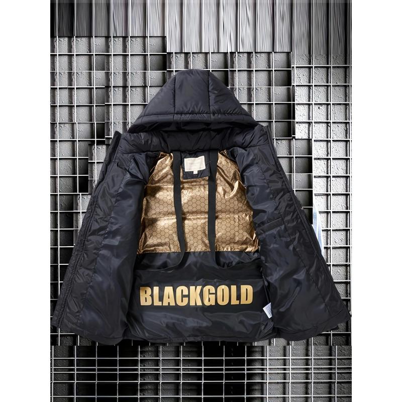 Boys' Red Winter Jacket - Warm, Thickened Thermal Coat, Hooded, Front ...