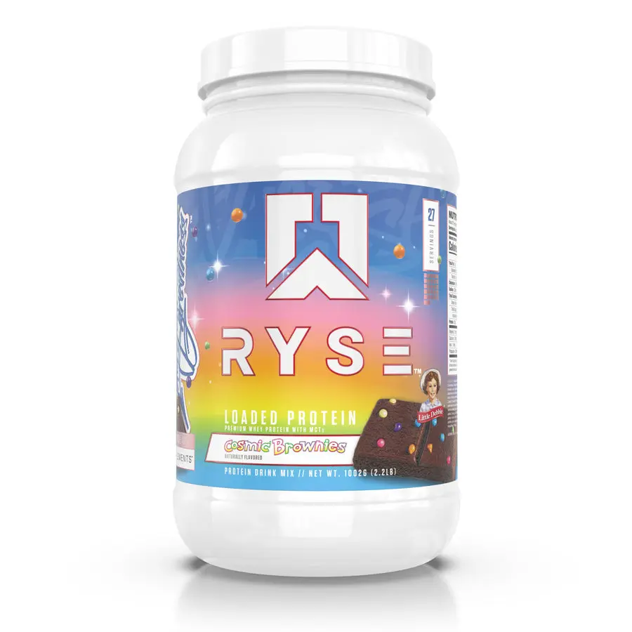 Ryse Supplements Cosmic Brownies Protein Powder Supplement Post Workout ...