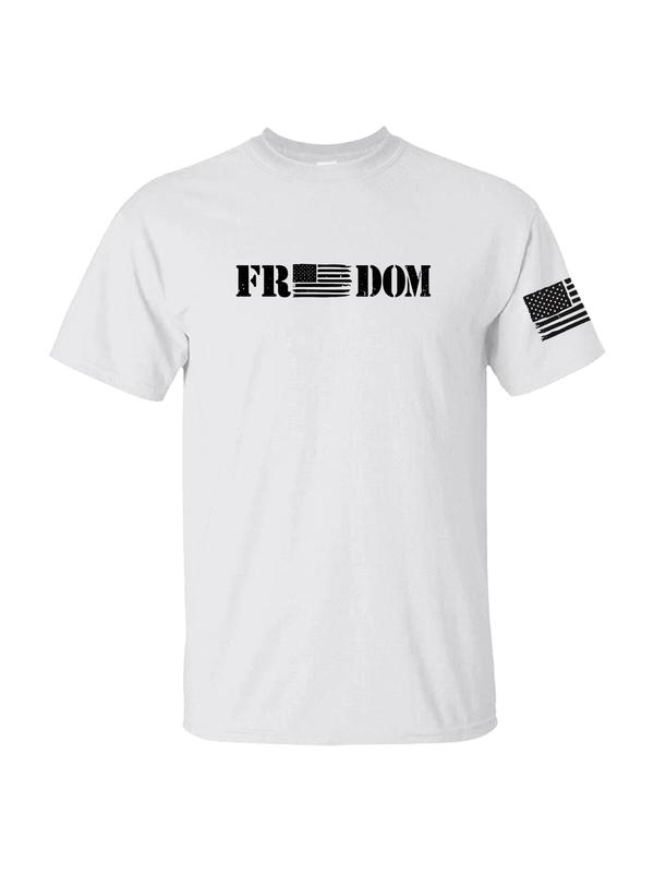 Freedom T-Shirt – Minimalist Graphic Tee, Patriotic Statement Shirt ...