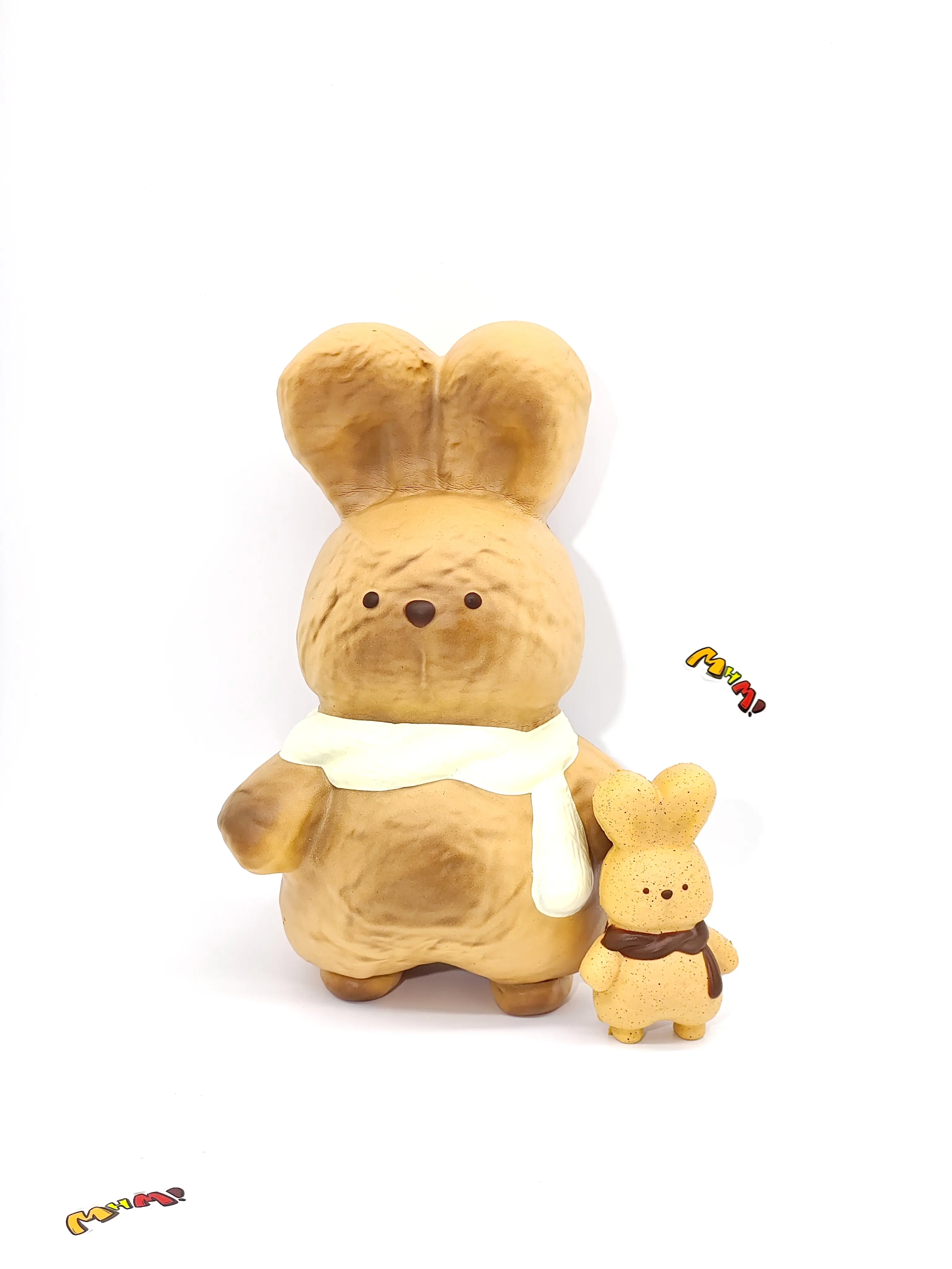 MHM Squishy Series scarf rabbit stress-relief toy, made from viscous ...
