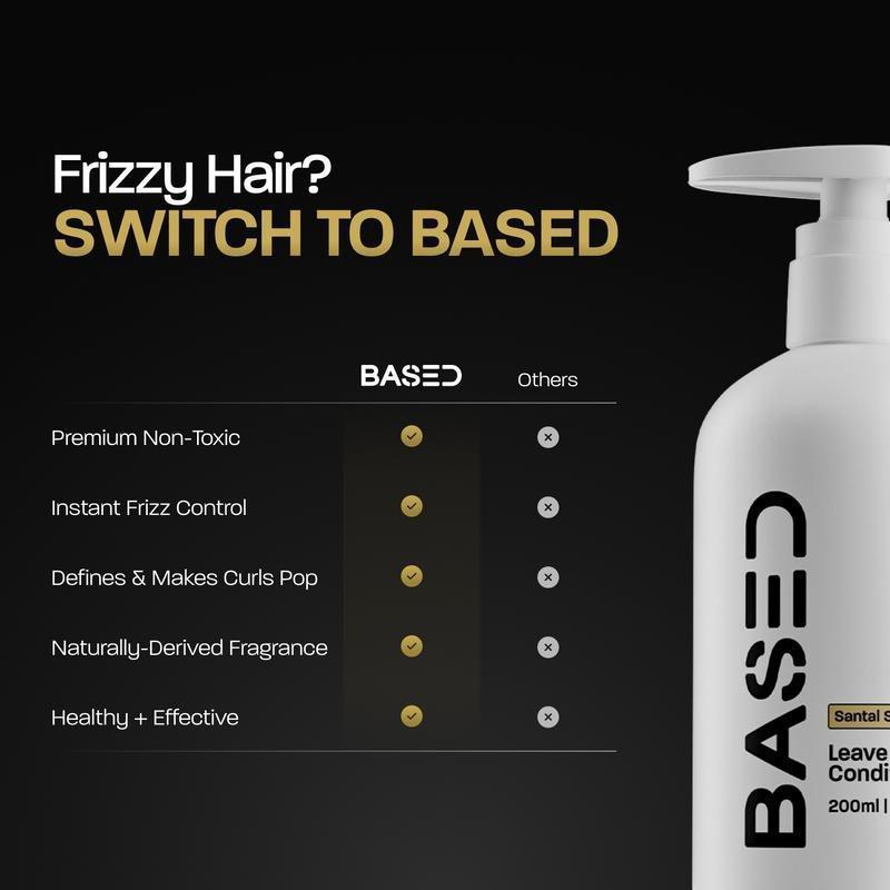 BASED Curly Duo: Premium Non-Toxic Curl Cream & Leave-In Conditioner ...
