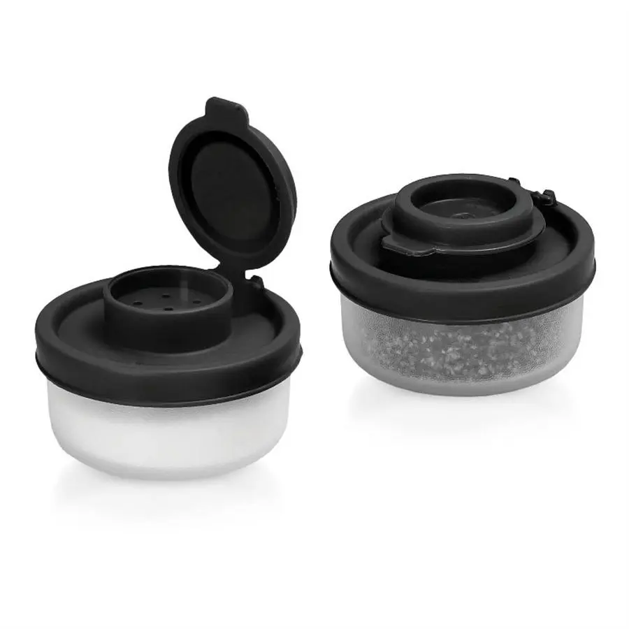 Waterproof Salt Shaker Set, Transparent Plastic Containers with Lids ...