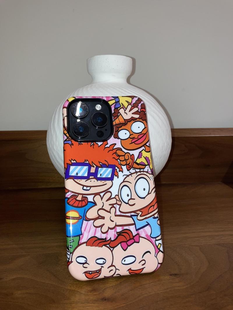 Rugrats Glossy Blade Glass Case - Shock-resistant & Vibrant Cartoon ...