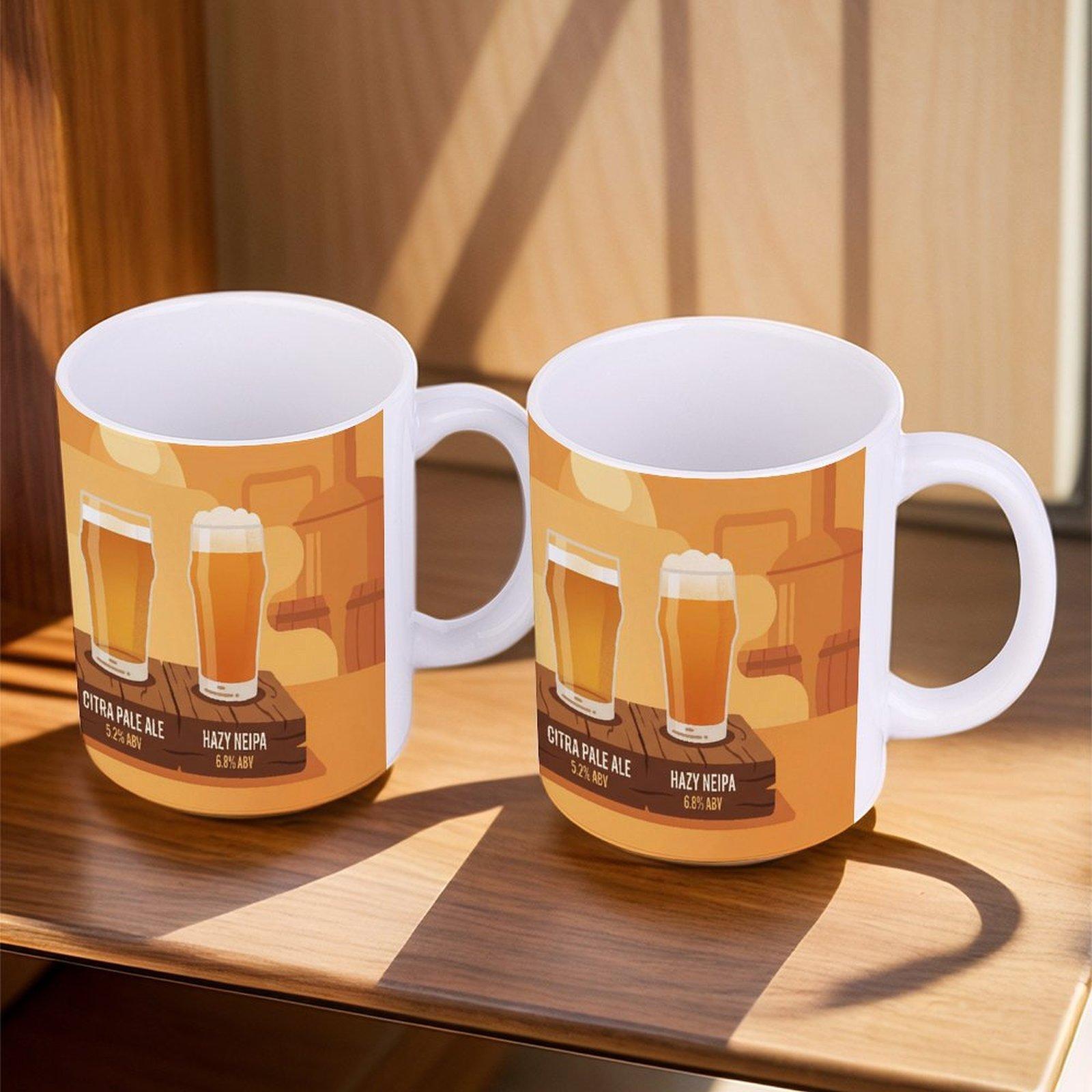 ABV Marked 4-Piece Craft Beer Tasting Glass Set - West Coast IPA ...