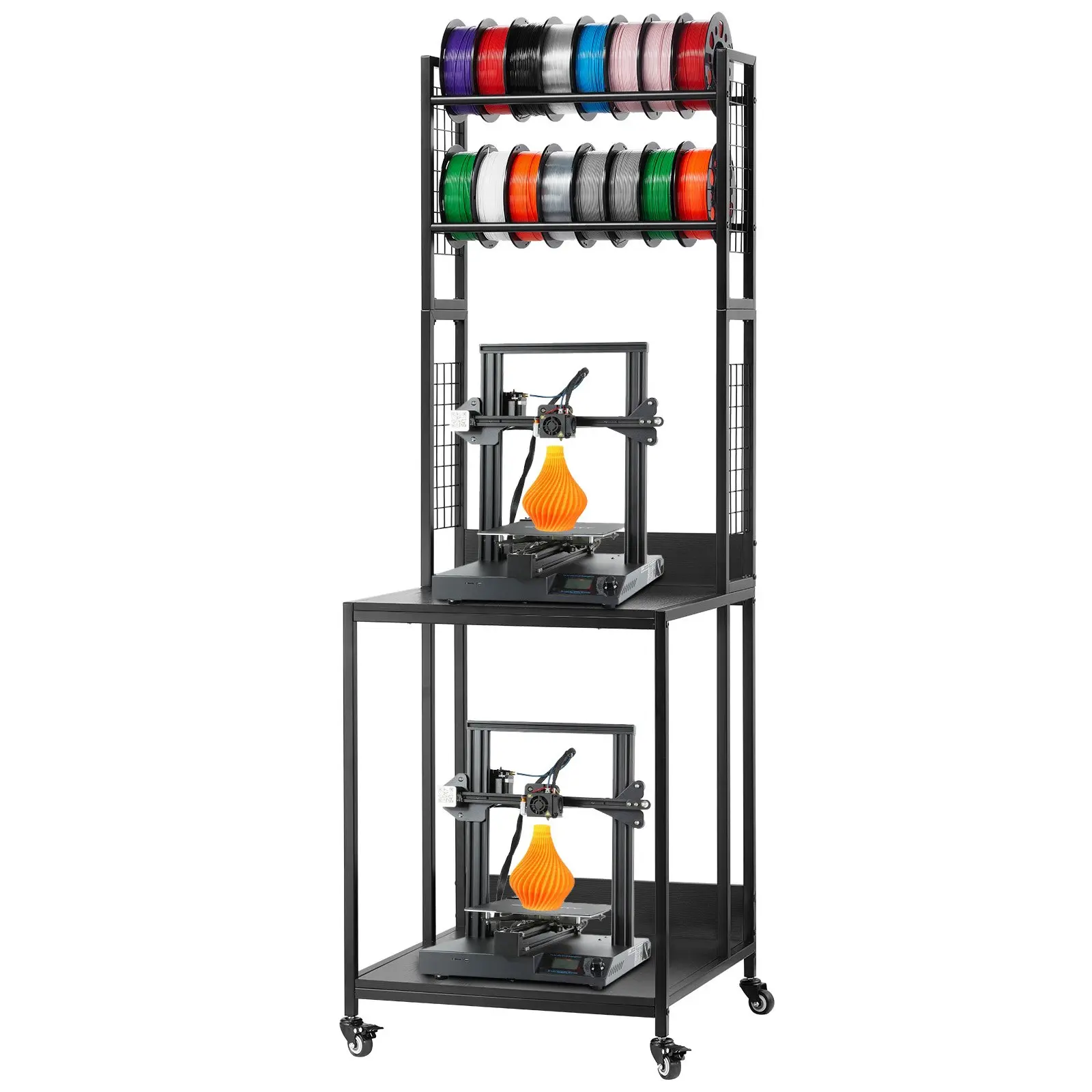 fathersdaygift VEVOR 3D Printer Filament Storage Rack, 4-Tier 3D ...