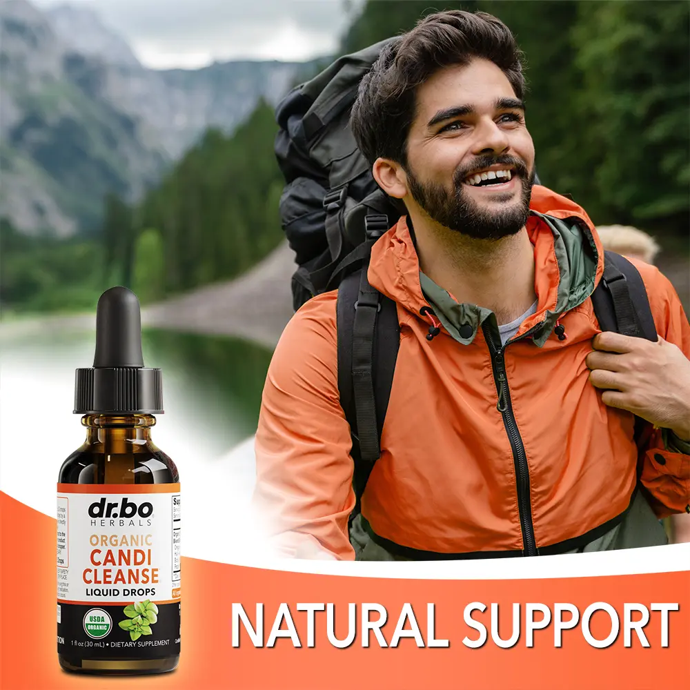 Dr. Bo Candida Cleanse Liquid Drops - Organic Gut and Colon Support ...