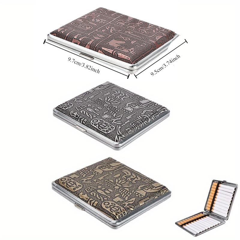 3pcs Cigarette Case Metal for 20 Cigarette Cigarette Box with Snap ...