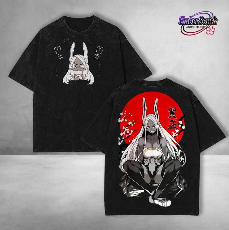 Limited Mirko My Hero Academia Bunny Hero Anime Double Printed Vintage ...