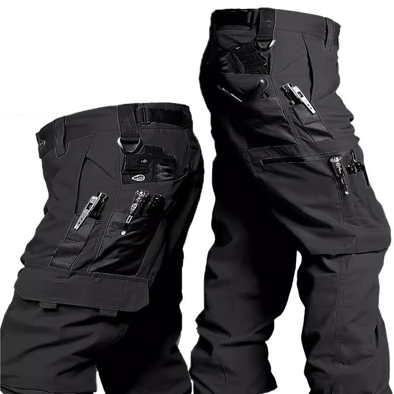 Camouflage Pattern Men's Loose Fit Cuffed Cargo Pants With Multiple ...