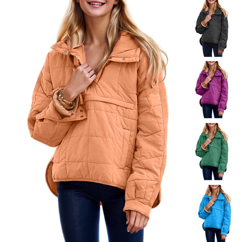 2025 Oversized Hooded Puffer Jacket Quilted Lightweight Winter Warm ...