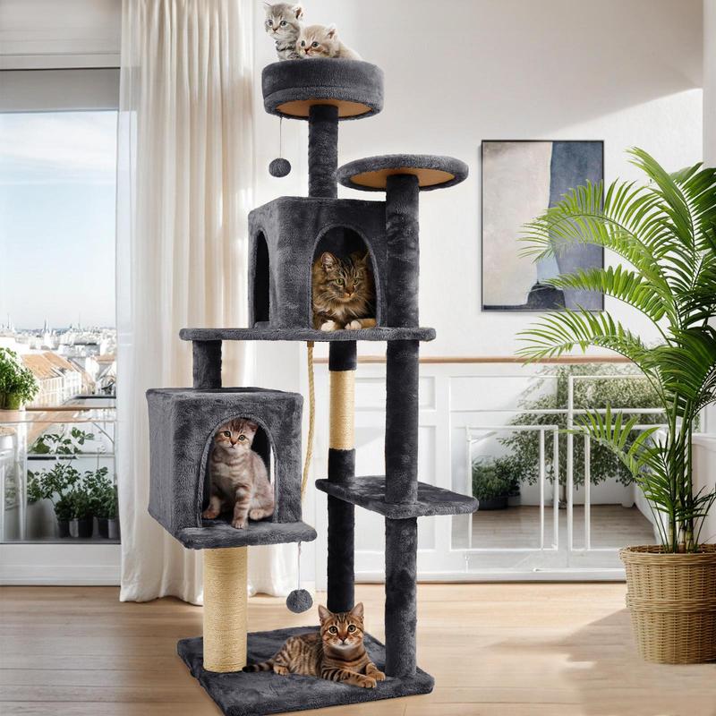 WeCharmer Cat Tree / Tower for Indoor with Green Leaves, Cat - TikTok Shop