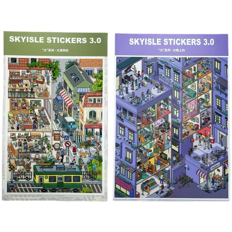 Skyisle Stickers 3.0 Limited Edition Large Cubicle Scene DIY Sticker ...