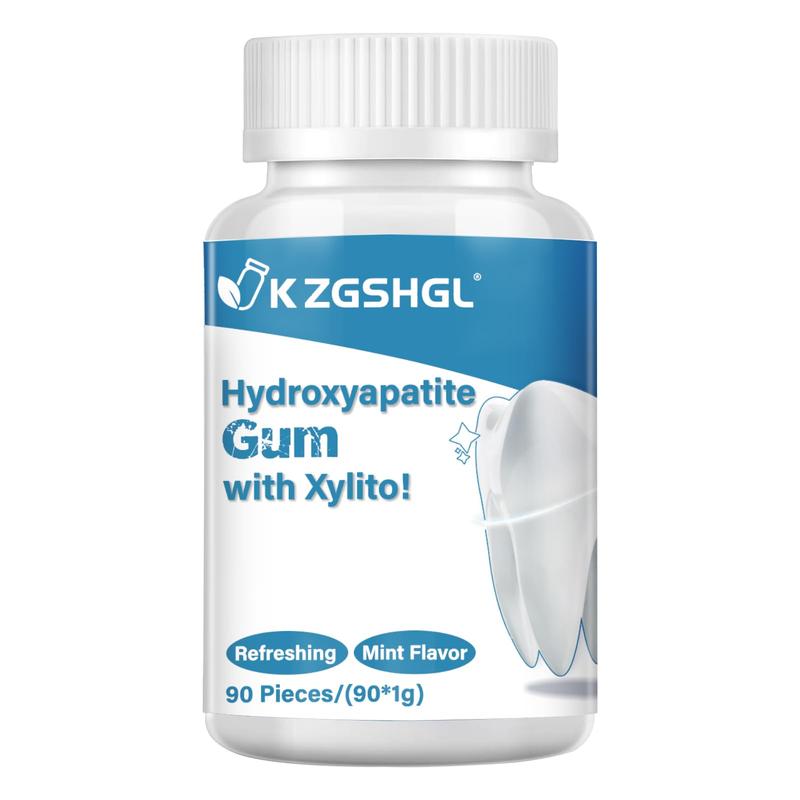 Hydroxyapatite Gum for Teeth Remineralization, Sugar-Free Mint Chewing ...
